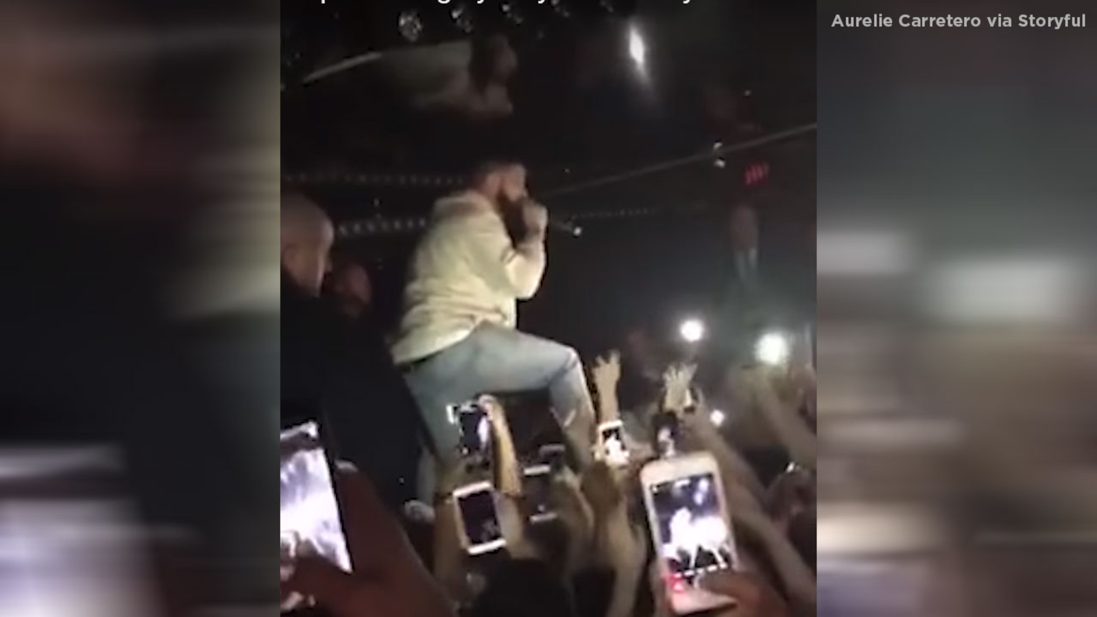 Drake threatens man groping women in audience at concert - ABC7 New York
