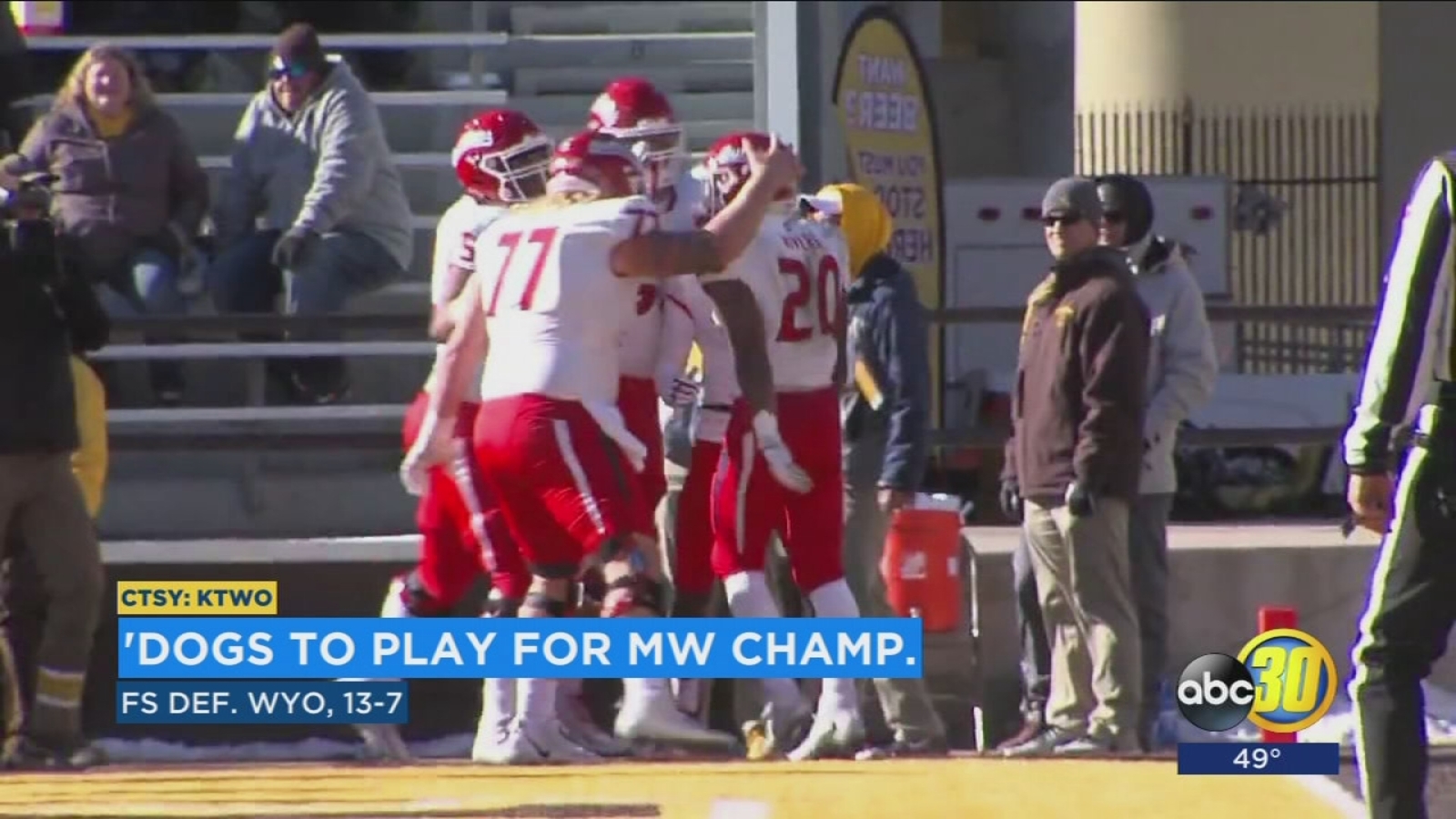 Bulldogs clinch spot in Mountain West Championship - ABC30 Fresno