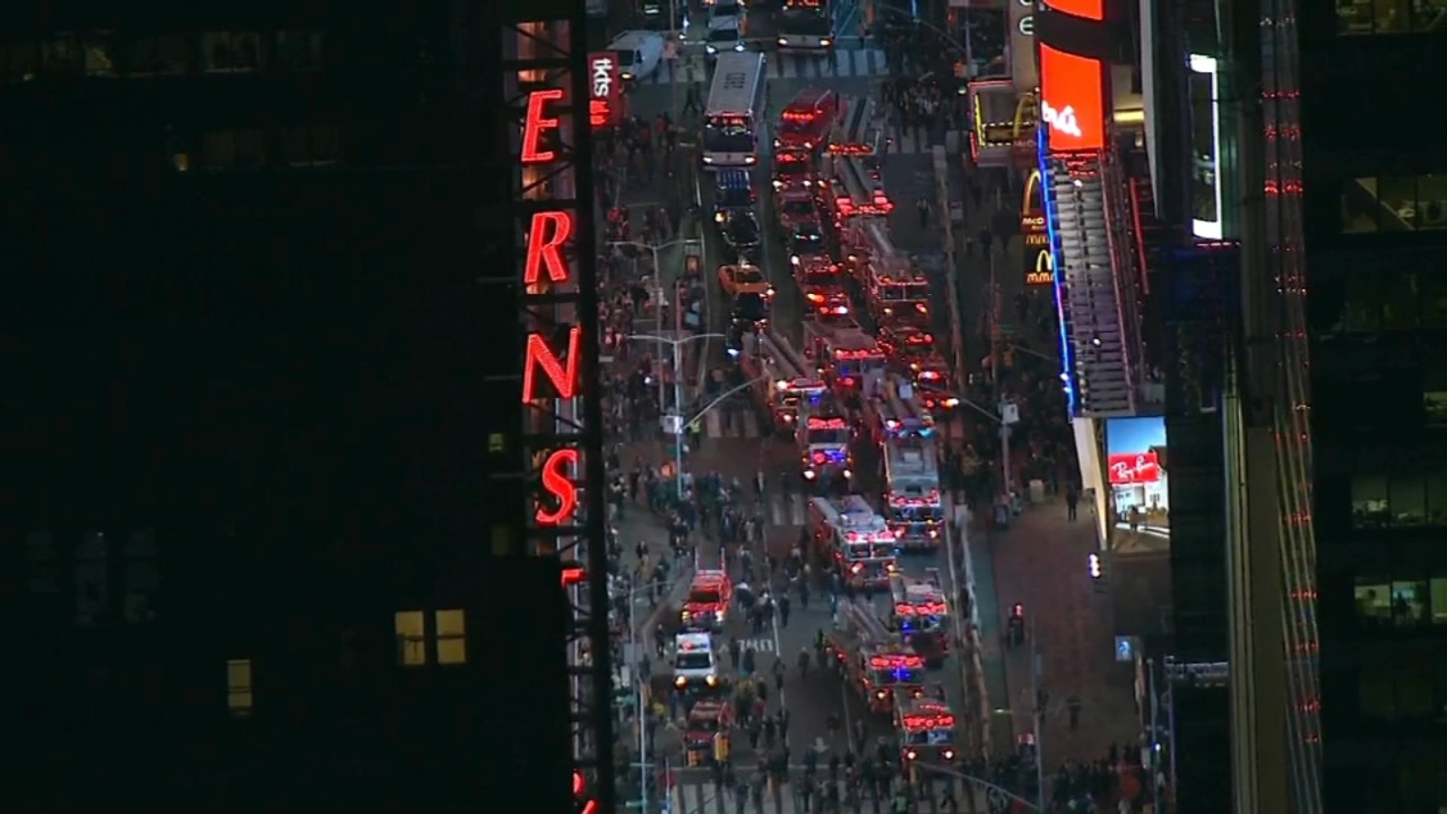 Viacom building in Times Square evacuated after parking garage fire ...