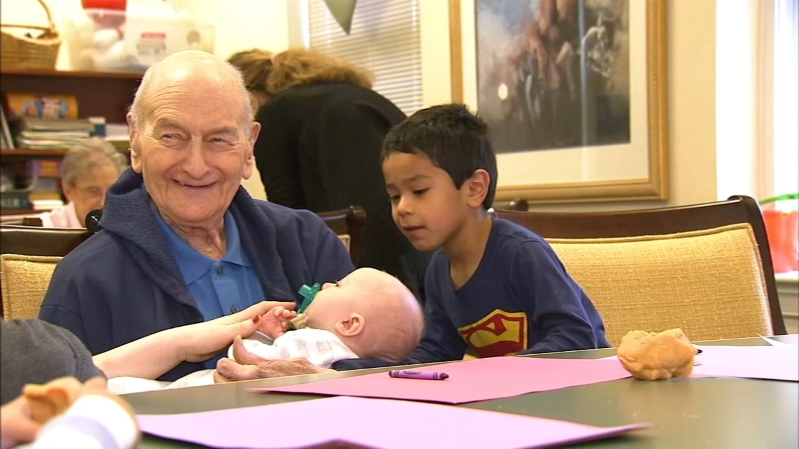 Seniors and children connect as Grand-friends - 6abc Philadelphia