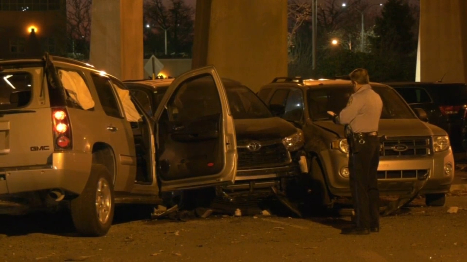 Driver plows through prison fence, hits three cars - 6abc Philadelphia