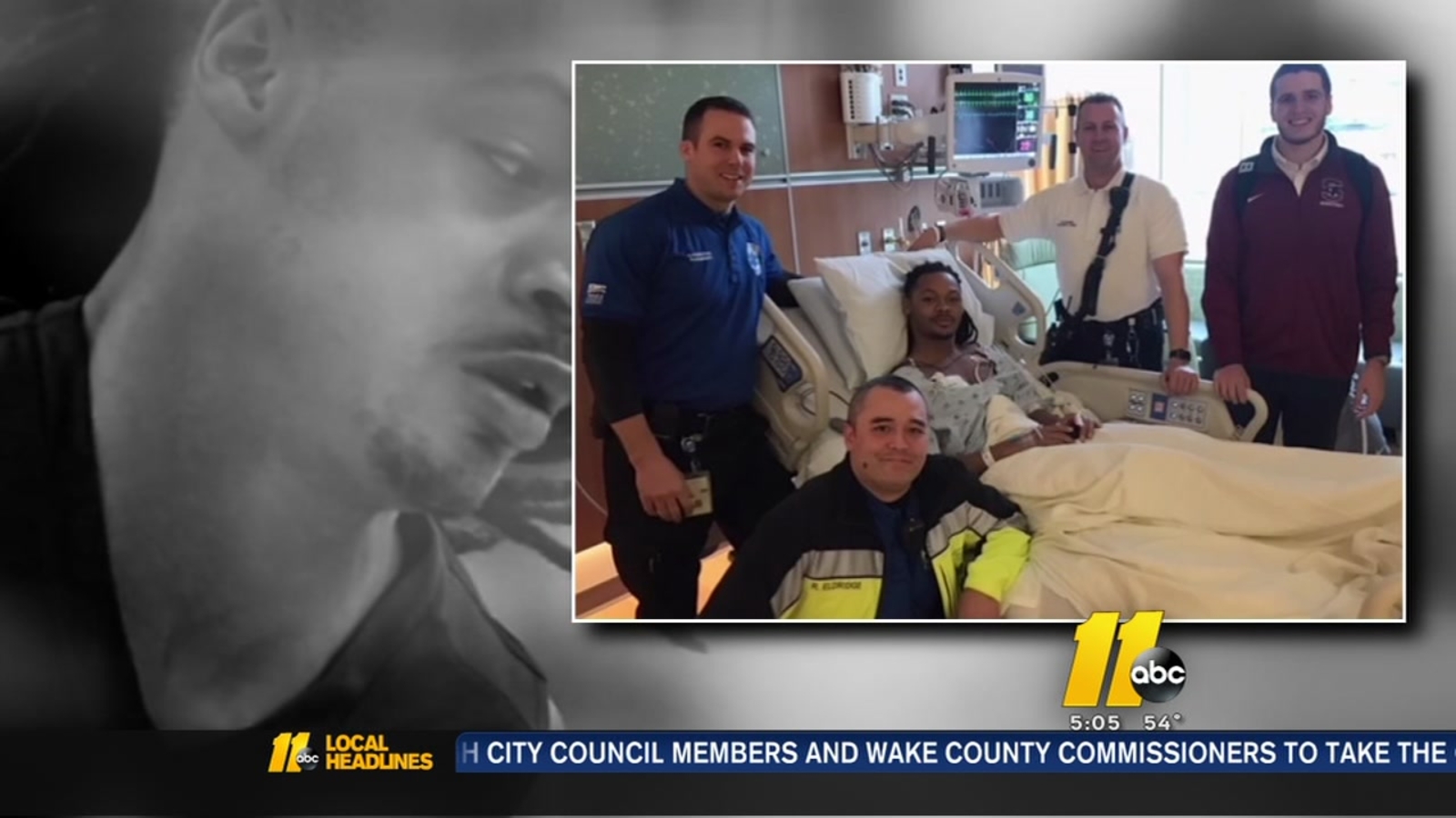 SC State player meets first responders who saved his life after on ...