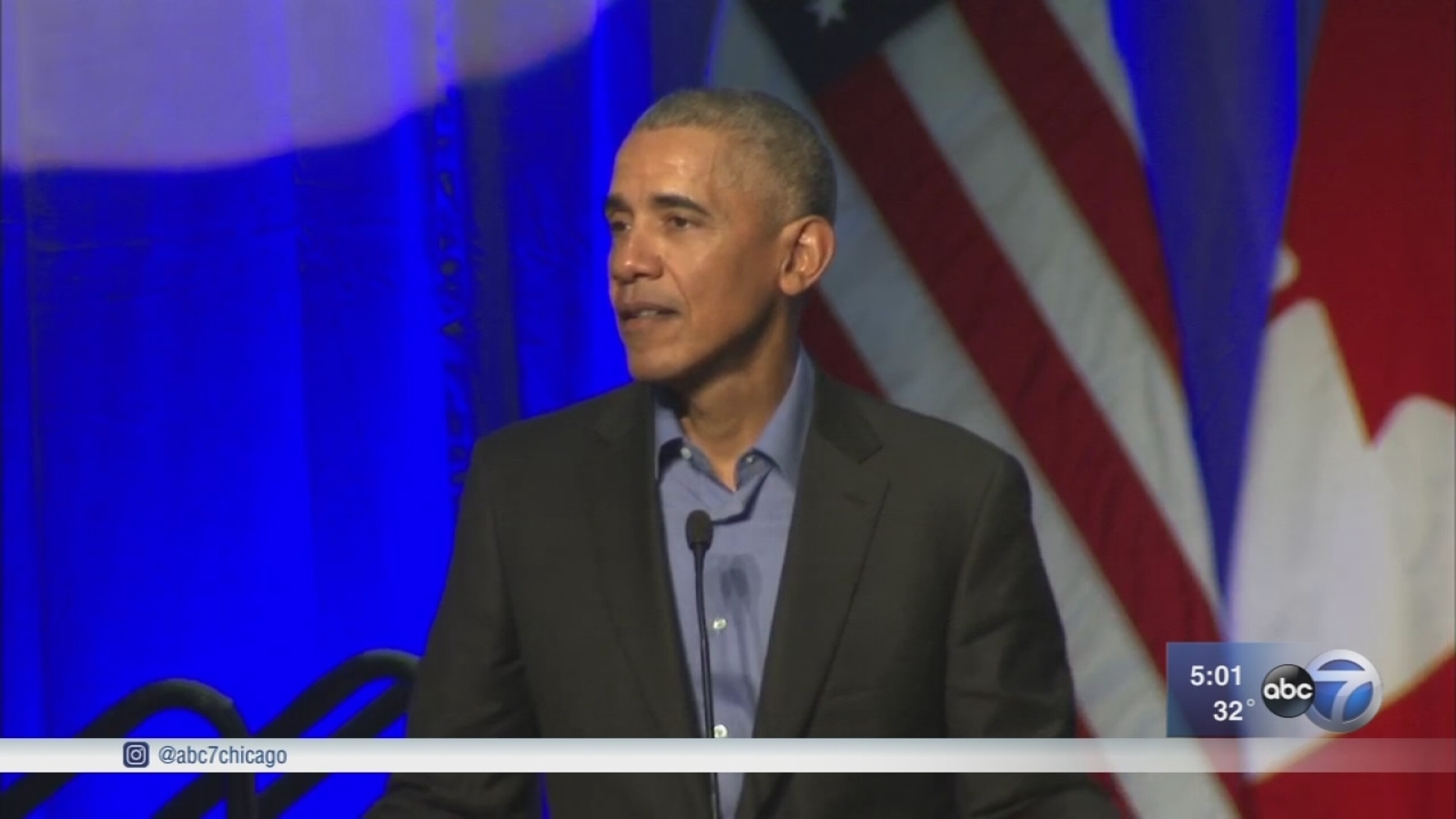 Former President Barack Obama speaks at summit on climate change ...