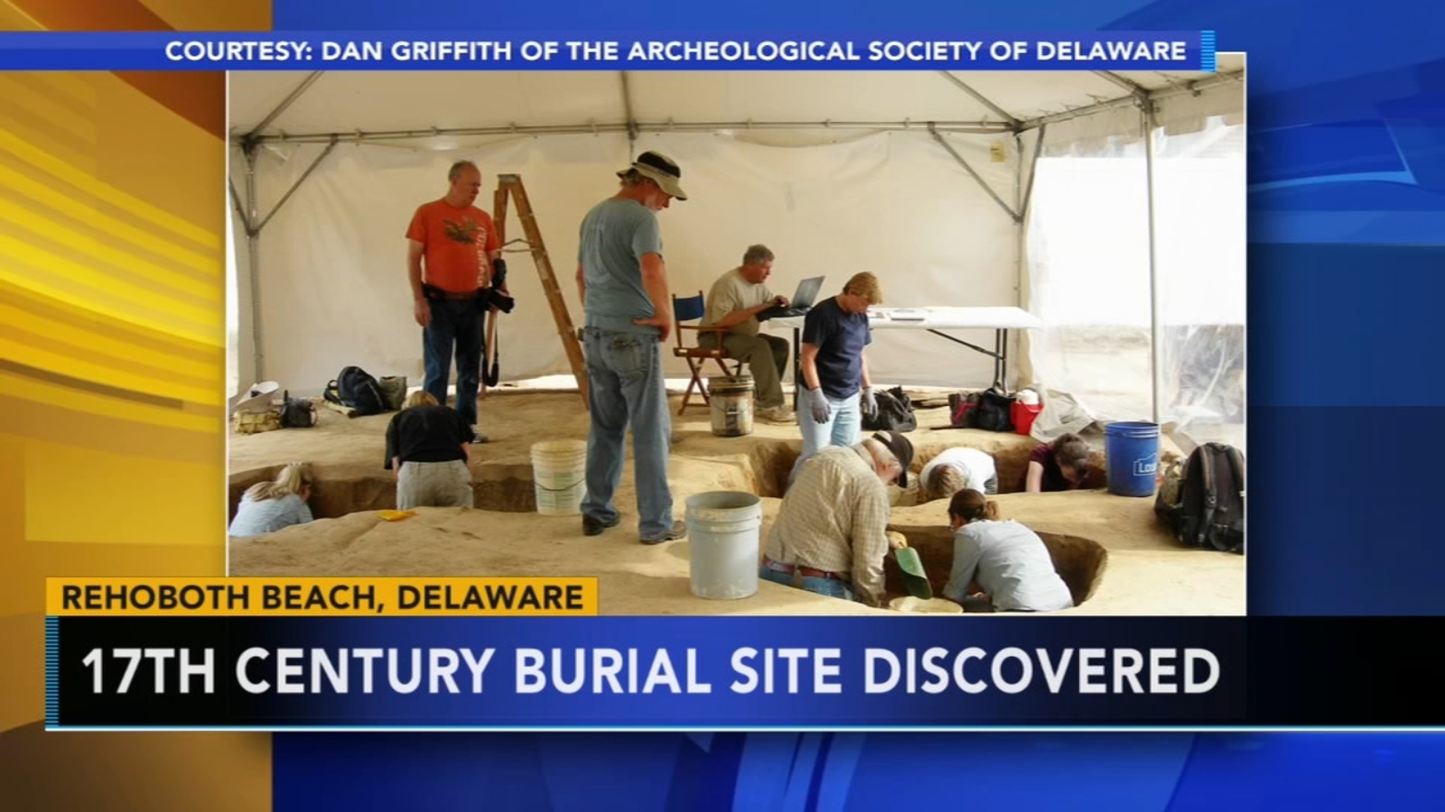 Burial site from 17th century found in Rehoboth Beach - 6abc Philadelphia