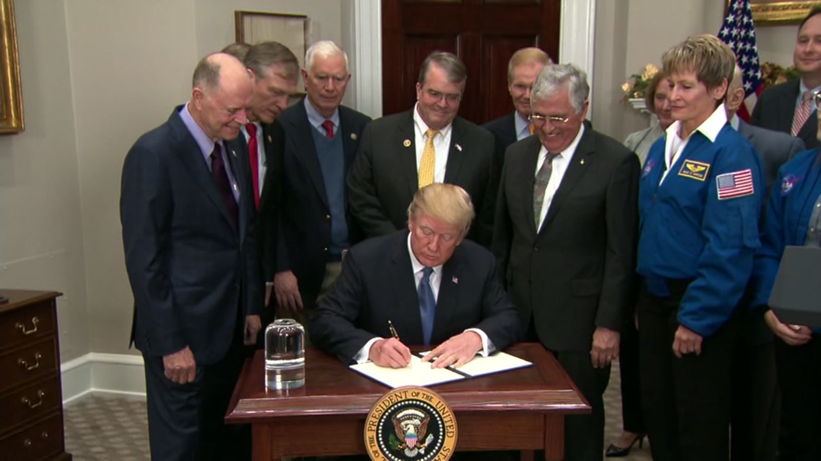 Trump tells NASA to send astronauts back to the moon in new directive ...