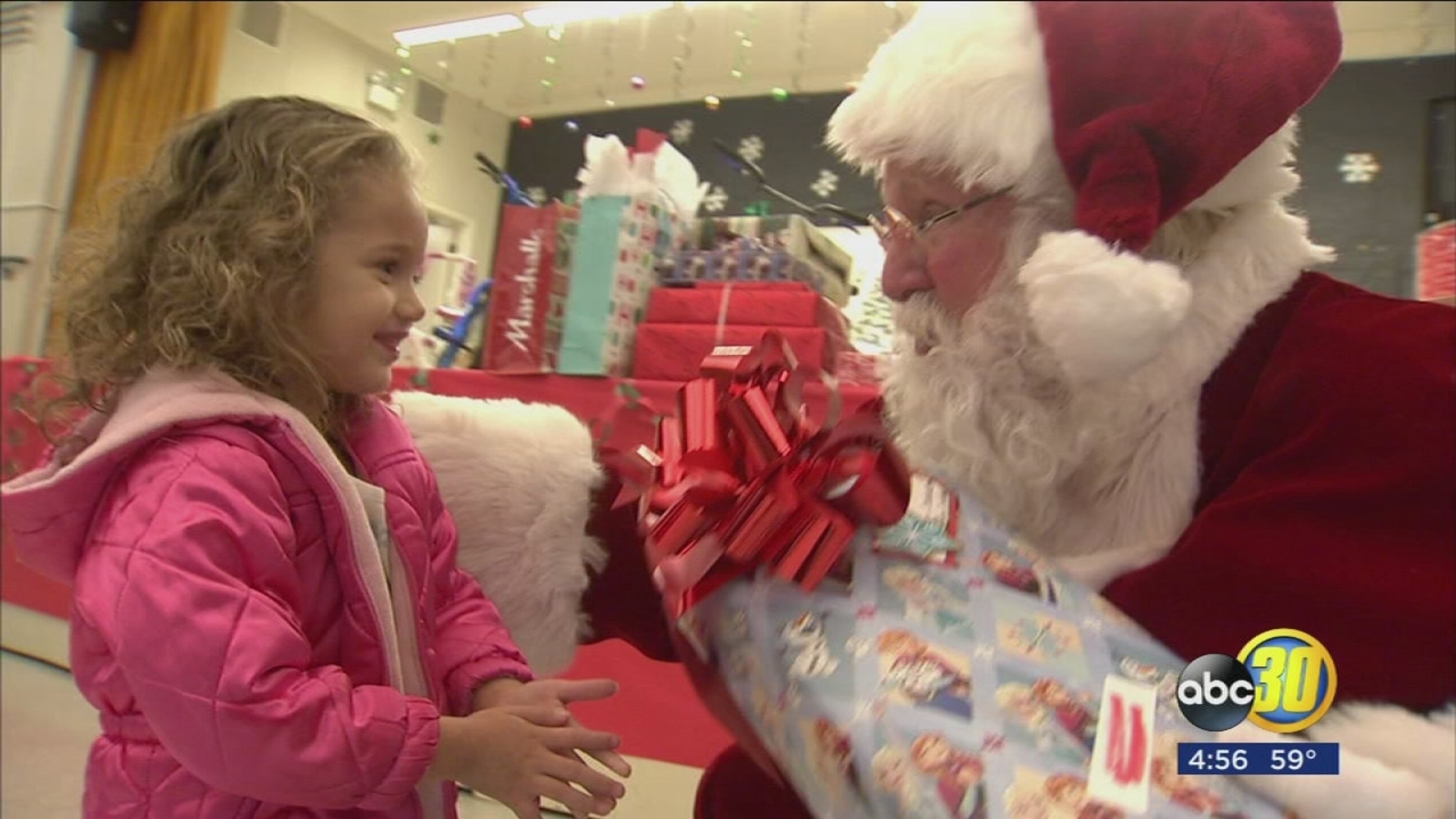 Santa Claus makes an early appearance after receiving hundreds of ...