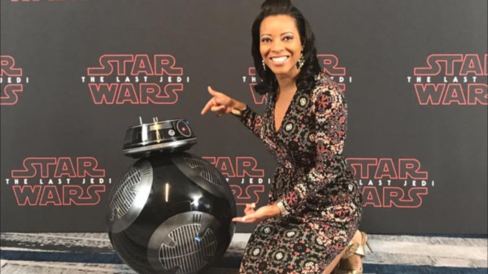 PHOTOS: Sharrie Williams visits cast of Star Wars: The Last Jedi - 6abc ...