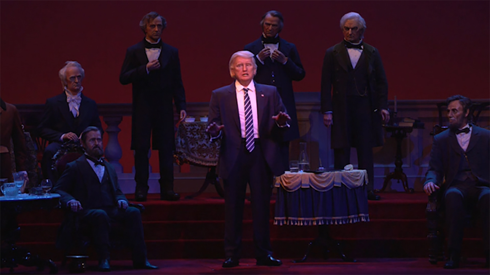 Disney unveils animatronic Pres. Trump in Hall of Presidents at Magic ...