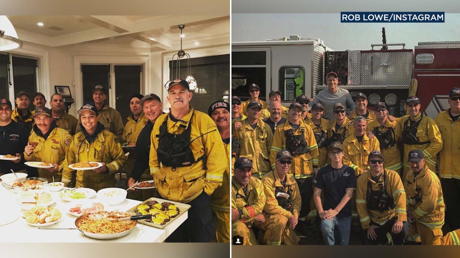 Rob Lowe thanks firefighters battling Thomas Fire - ABC7 Los Angeles