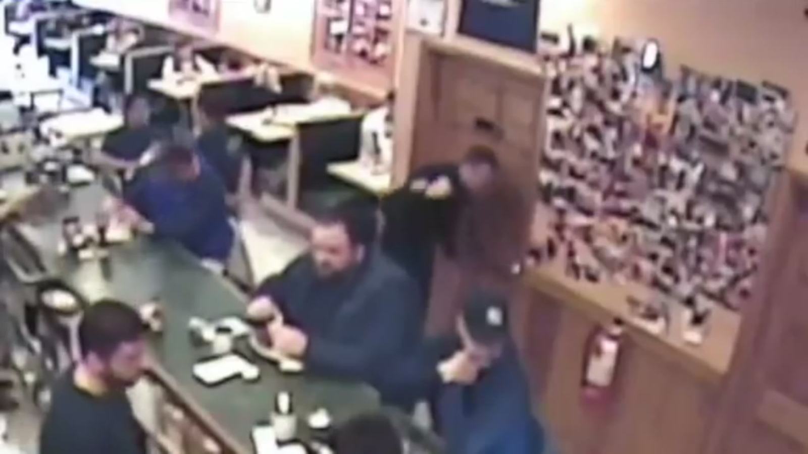 An NYPD officer is okay after a customer saved his life when he started ...