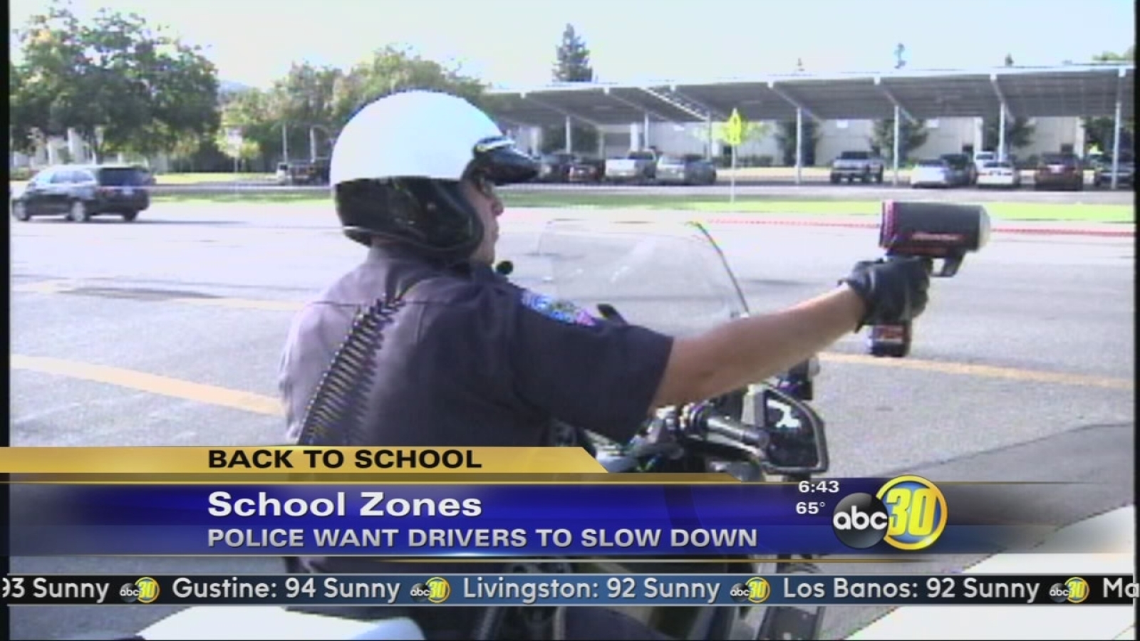 Police crack down on school zone traffic violations - ABC30 Fresno