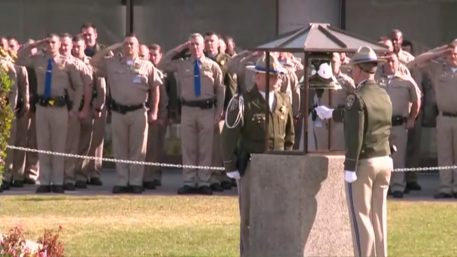 Bell ringing ceremony honors fallen CHP Officer Andrew Camilleri - ABC7 ...