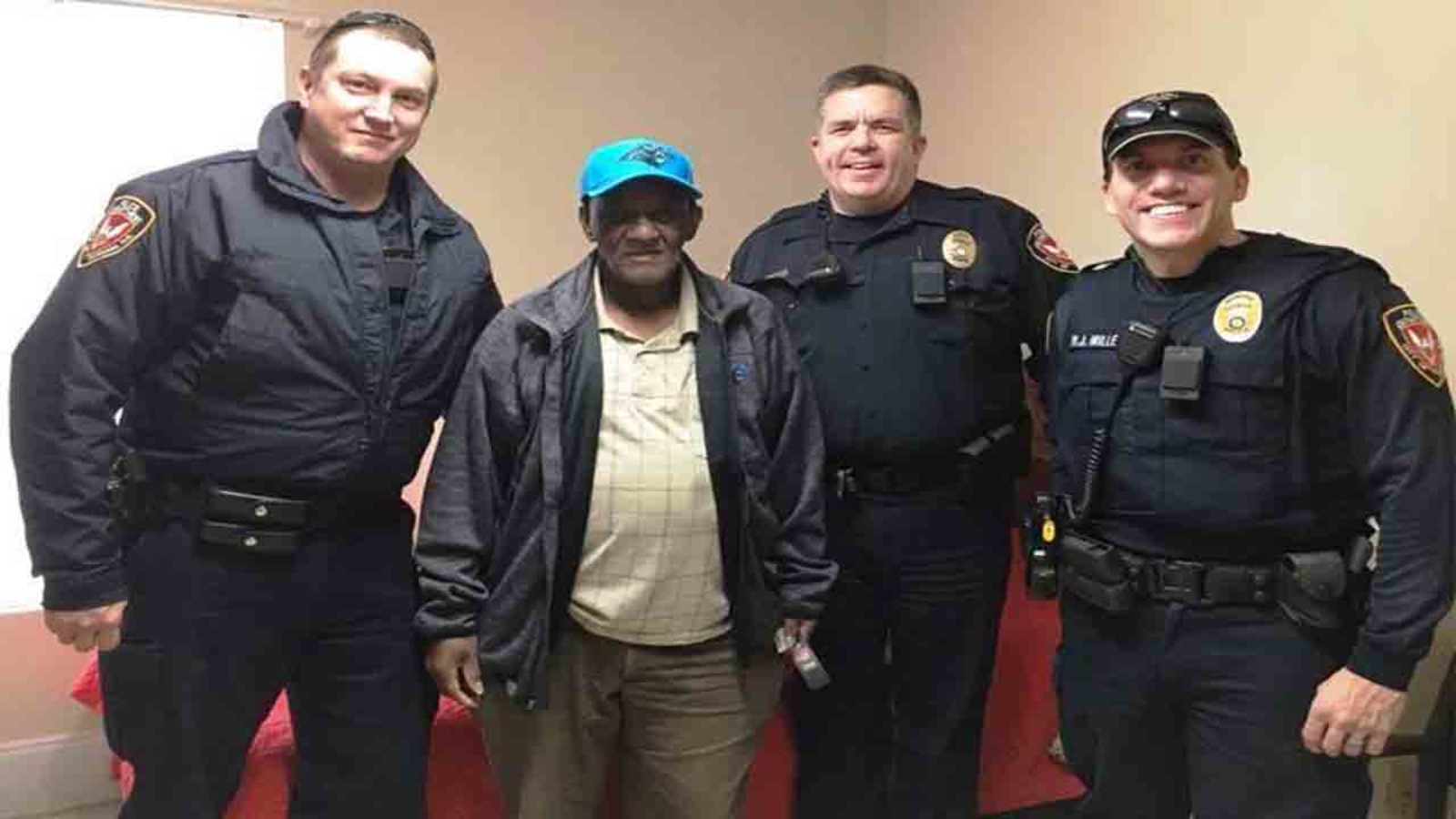 Durham police surprise disabled man with Panthers gear - ABC11 Raleigh ...