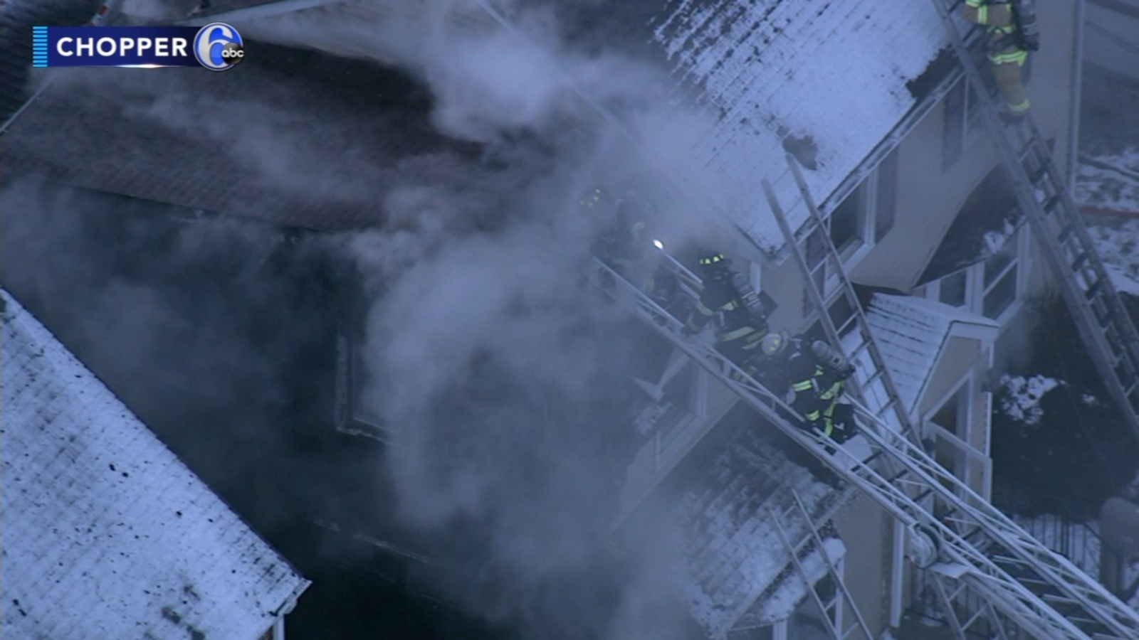 Crews battle house fire in Abington - 6abc Philadelphia