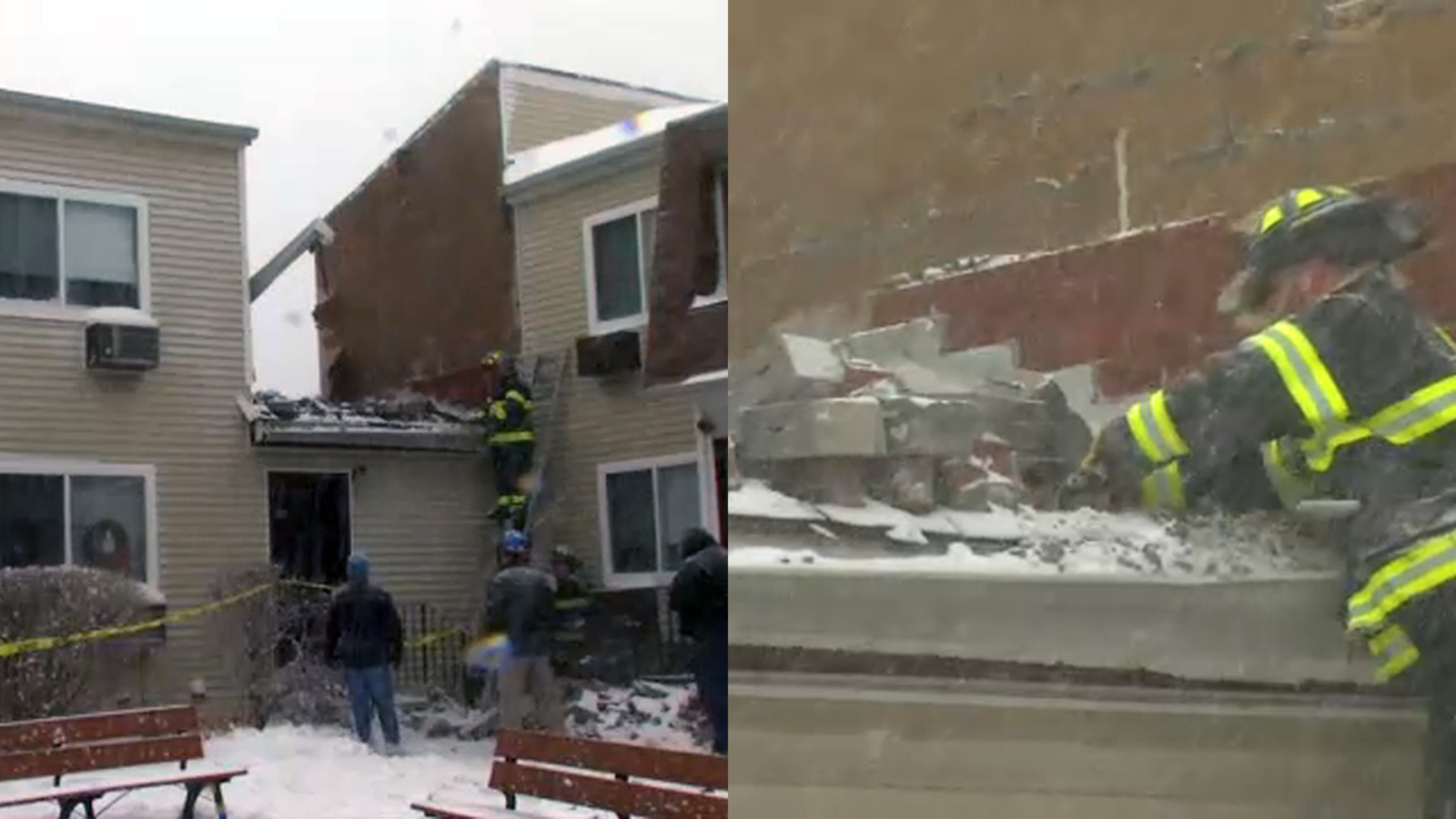 Wall collapses under weight of snow, ice at Nanuet senior citizen ...