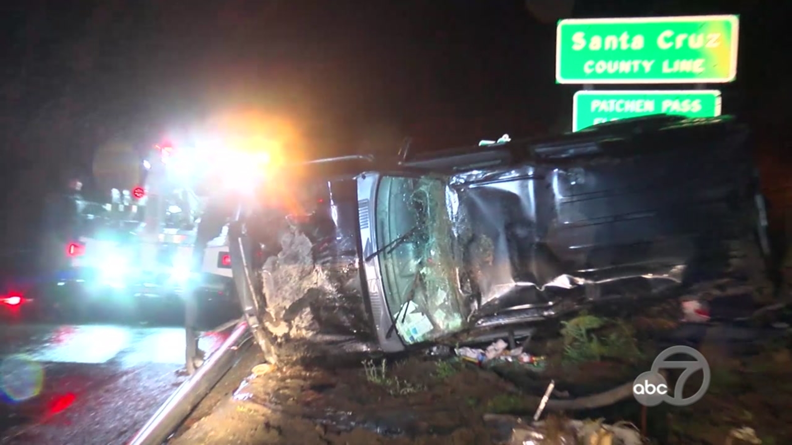 Wet roads blamed for several crashes in the Santa Cruz Mountains - ABC7 ...