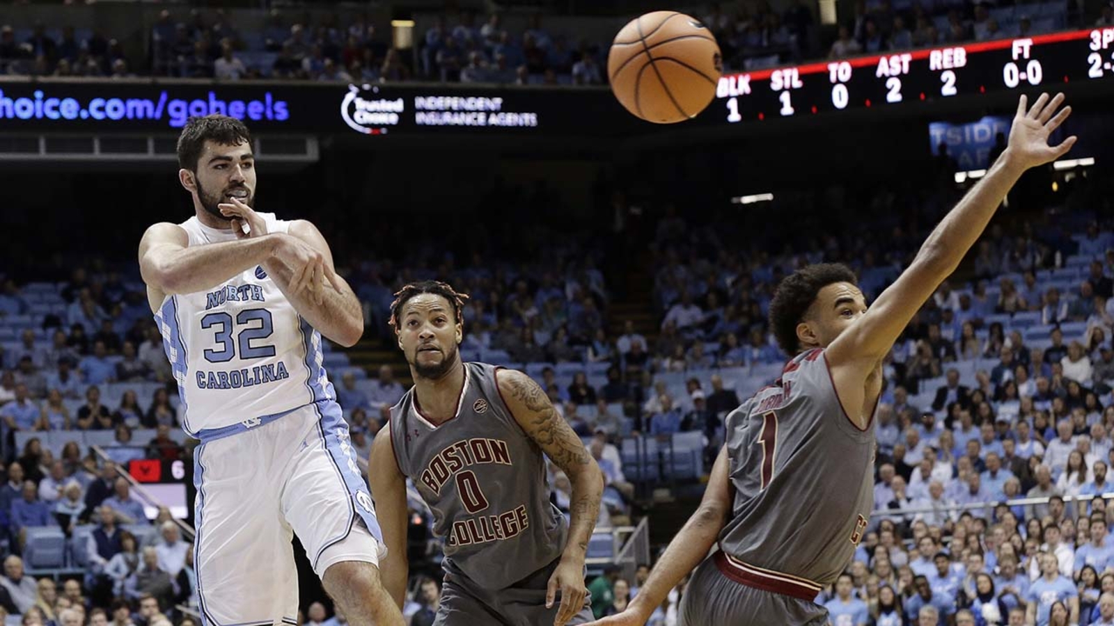 Maye's huge effort powers No. 20 UNC past Boston College 96-66 - ABC11 ...