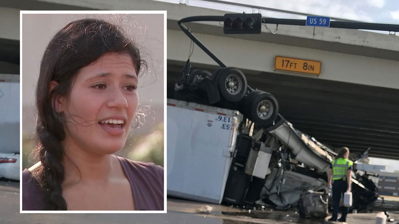 Nursing student rescues woman trapped under big rig that flew off ...