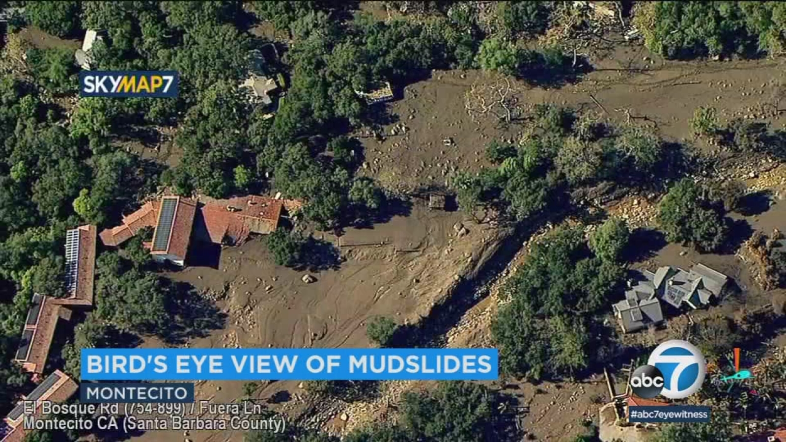 VIDEO: Aerial footage of Montecito shows before-and-after view of ...