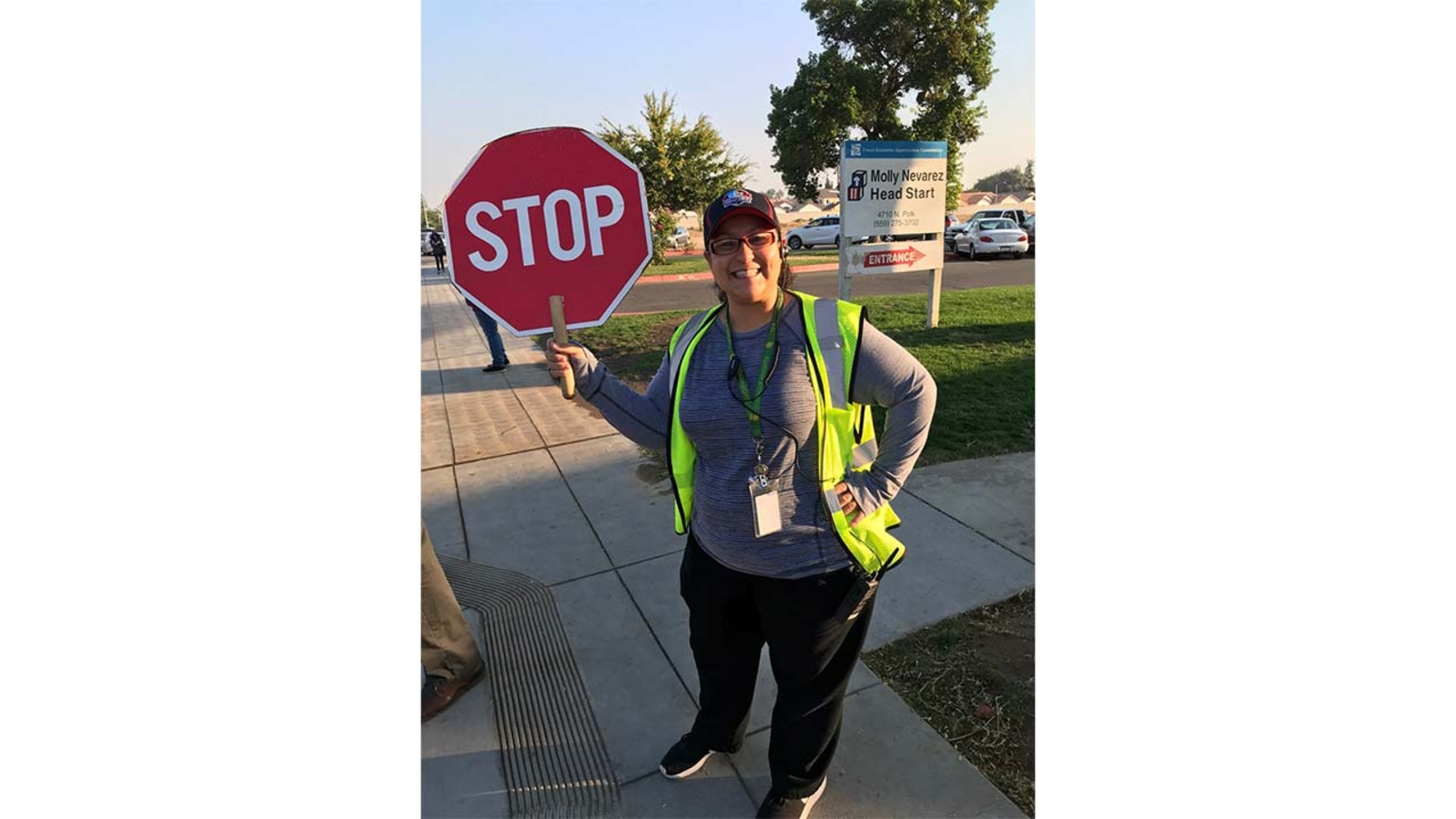 Teague Elementary crossing guard nominated for award - ABC30 Fresno