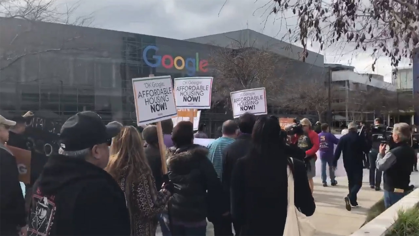 Protest at Google over proposed San Jose mega campus - ABC7 San Francisco