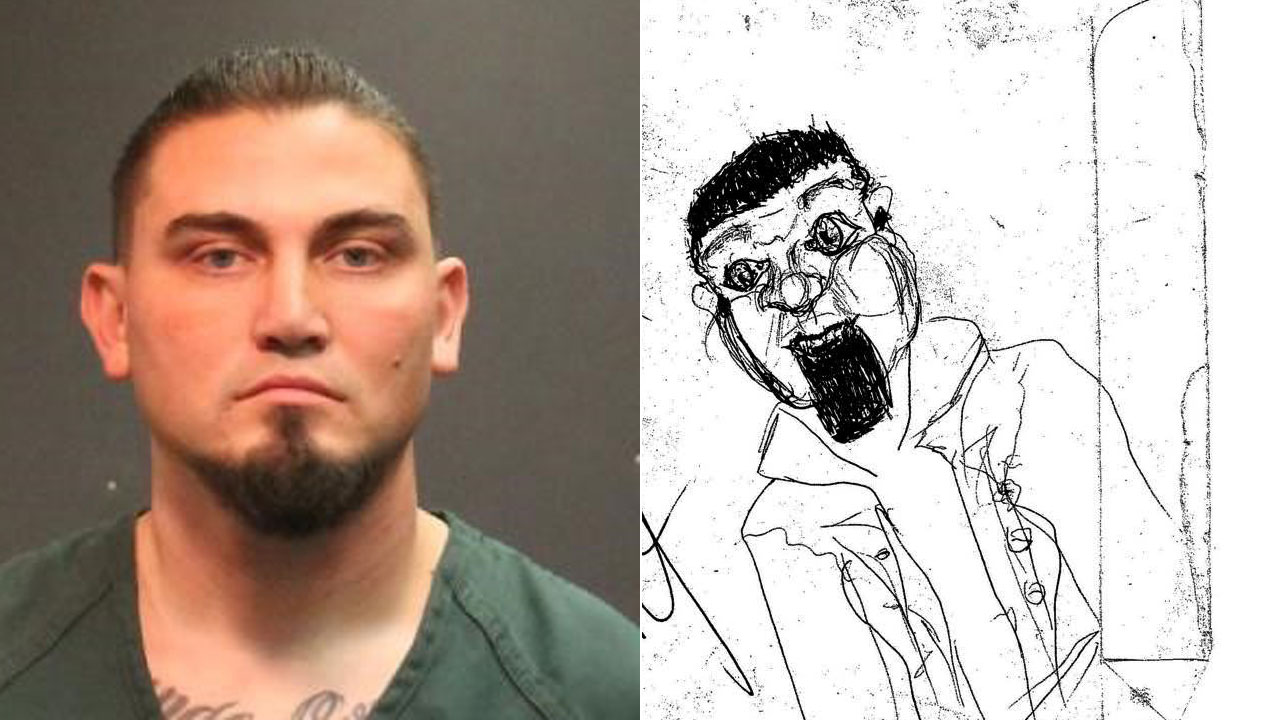 Homeless Man Face Drawing