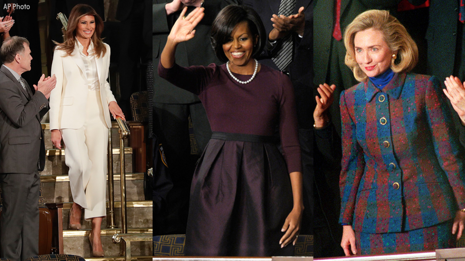 Photos: First lady fashion at the State of the Union through the years ...