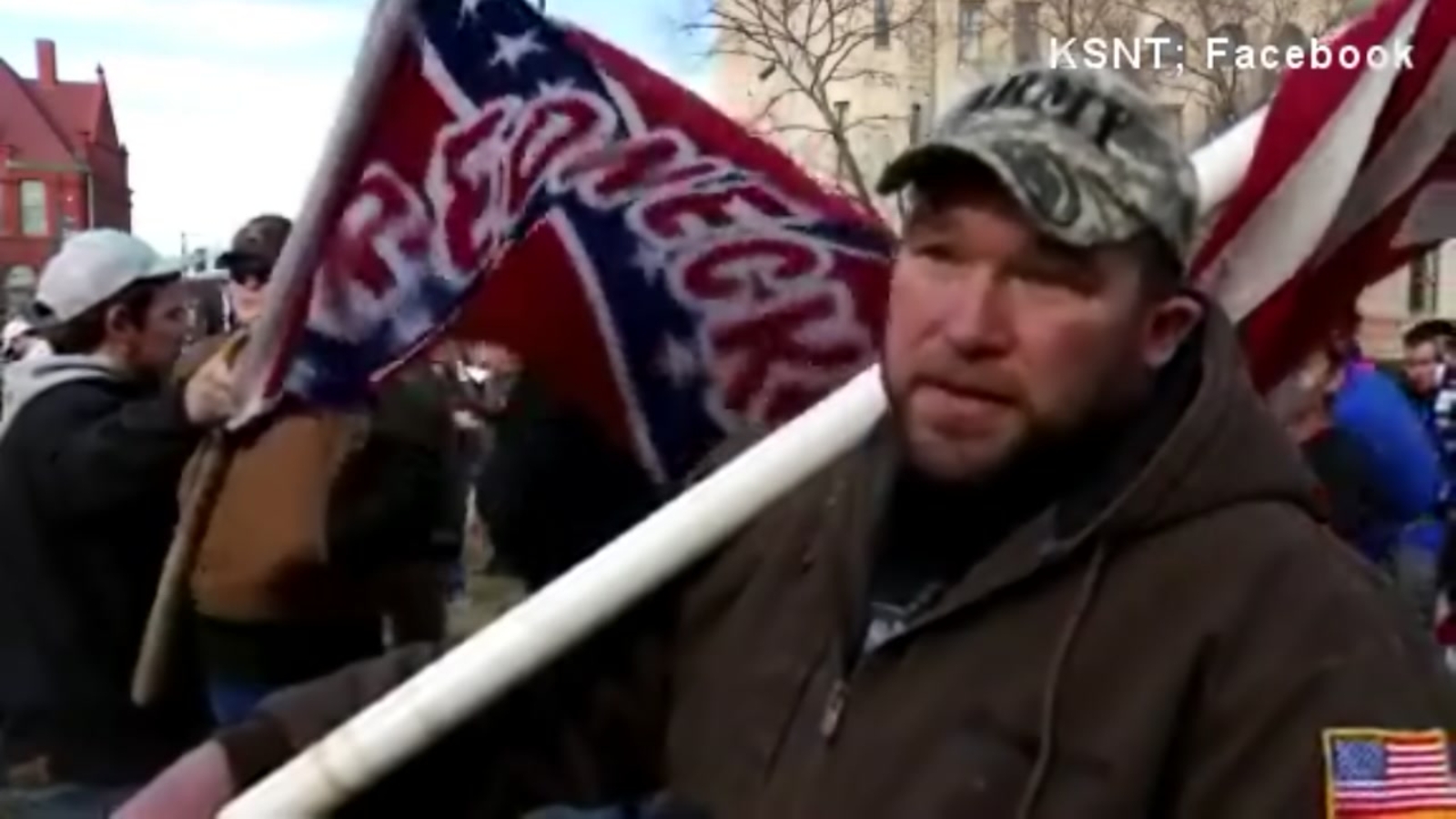 'DRAG THE FLAG': Tempers flare in Kansas over Confederate flag protest ...