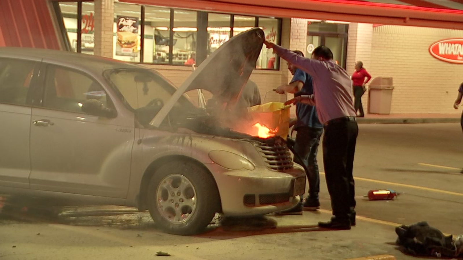 'We're always supposed to help each other out': Customers help put out ...