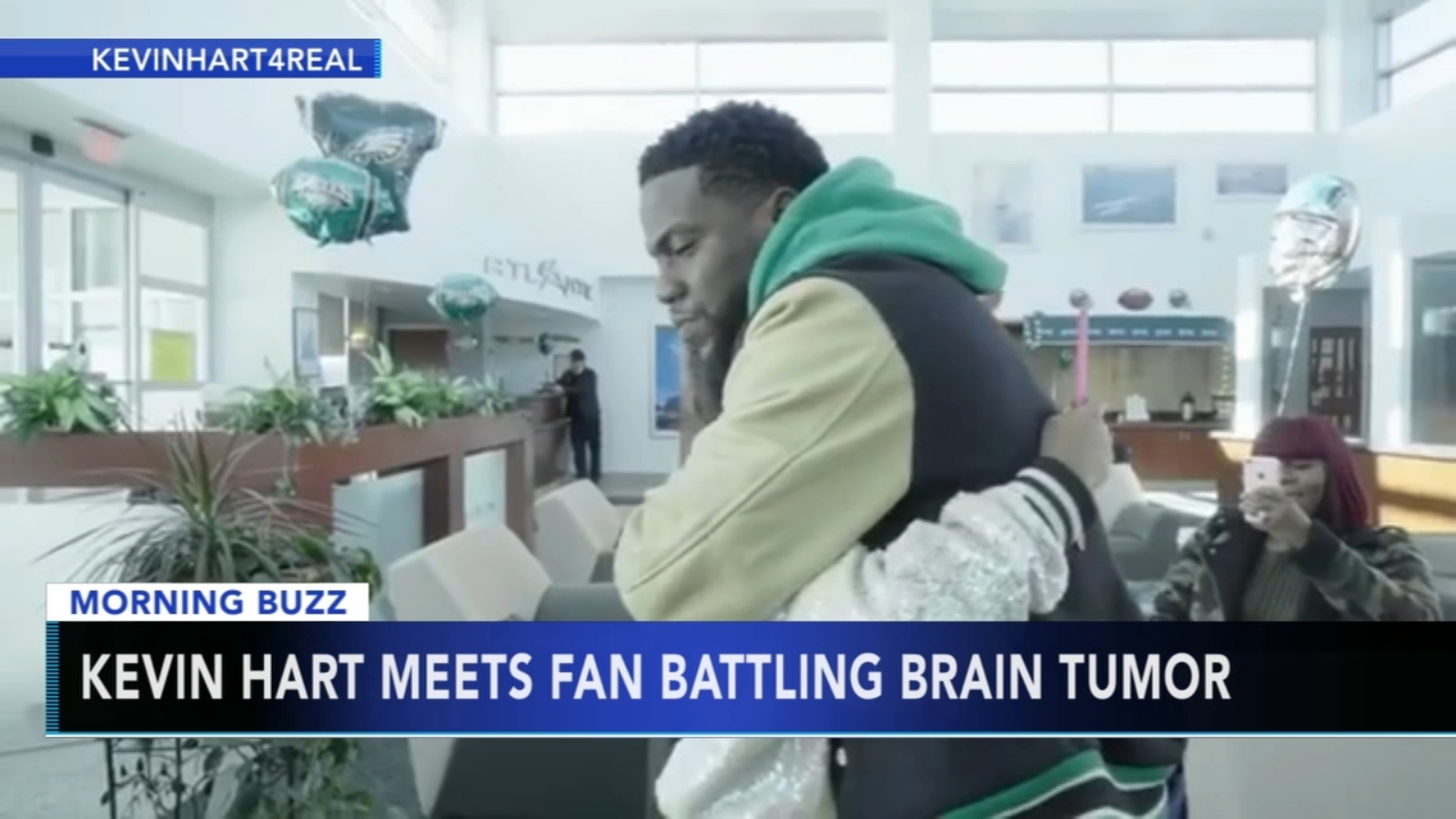 Kevin Hart visits girl in Philadelphia battling brain tumor after Super ...