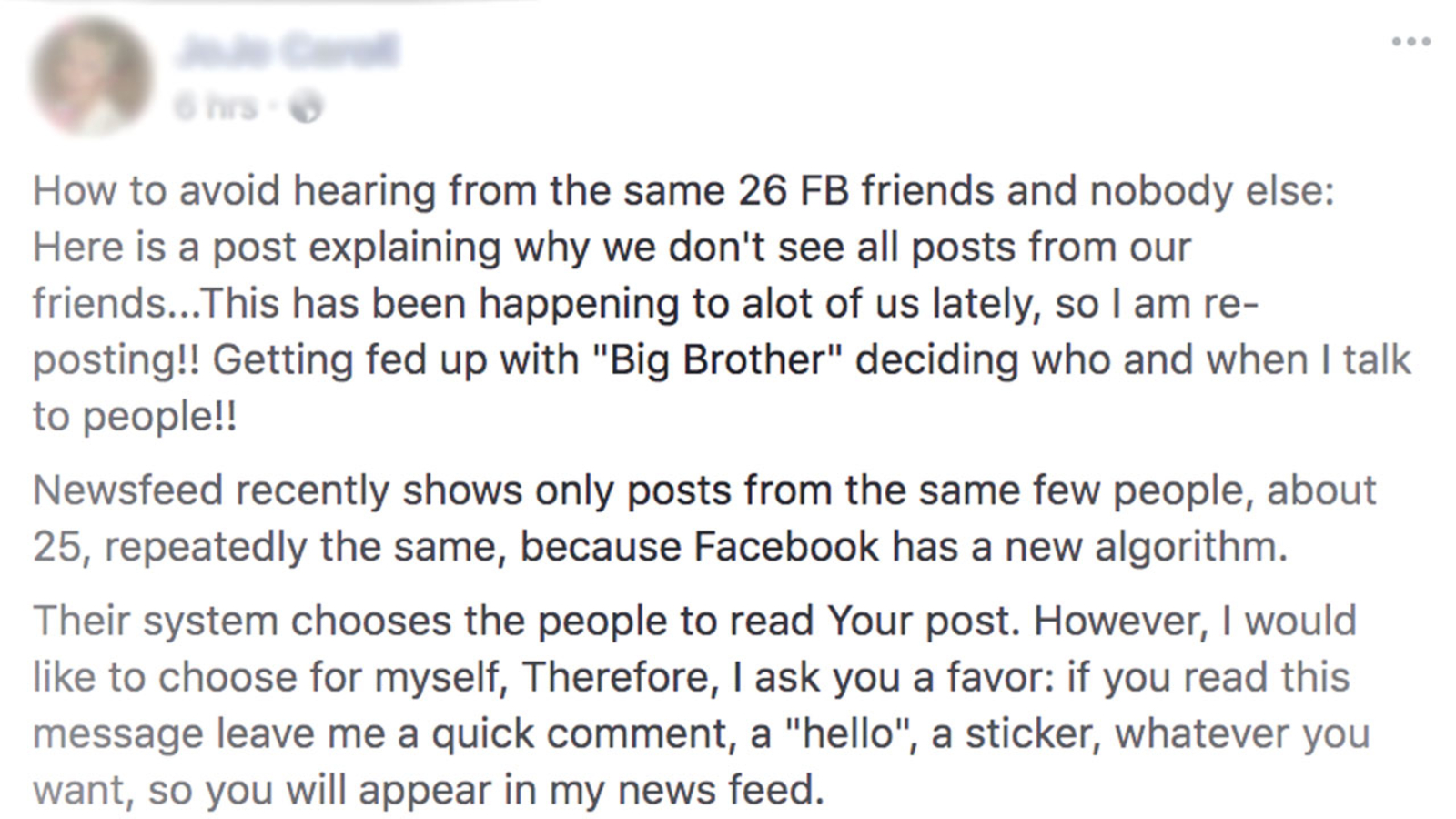 Despite rumors, Facebook says it's not limiting your feed to 26 friends ...