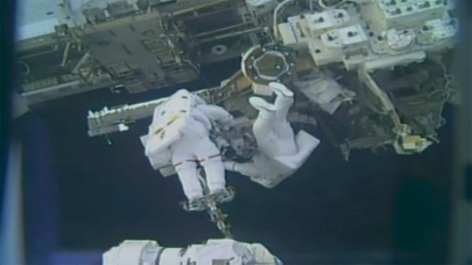 Spacewalking astronauts finishing months of robot arm repair - ABC7 San ...