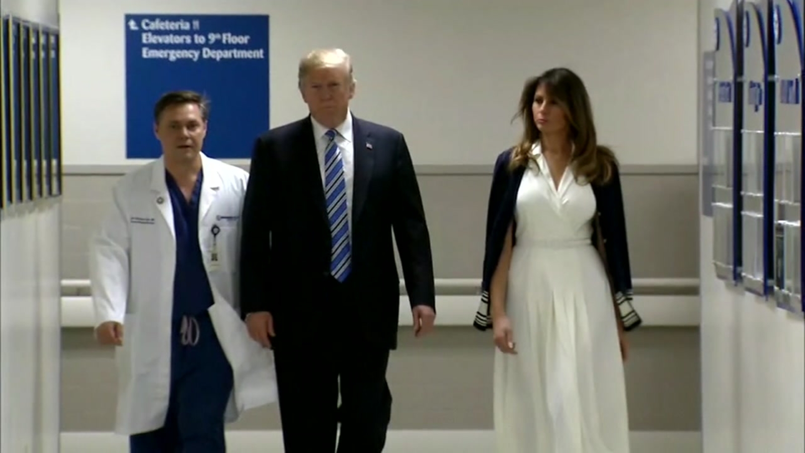 President Trump meets Florida shooting victims, first responders ...