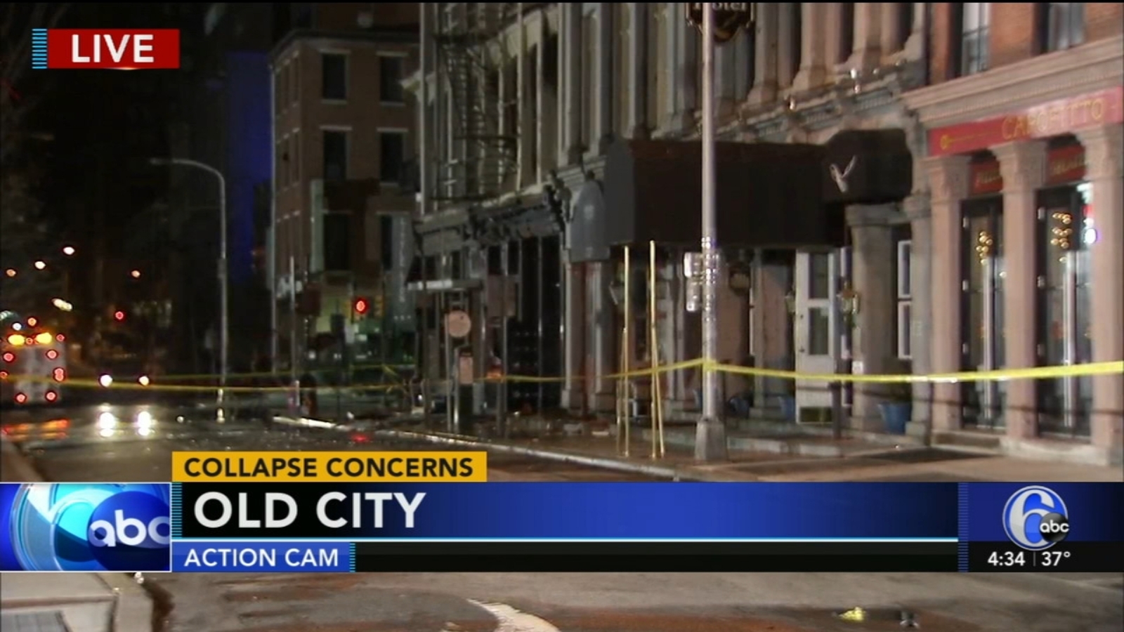 Area of 4-alarm Old City fire considered 'collapse zone' - 6abc ...