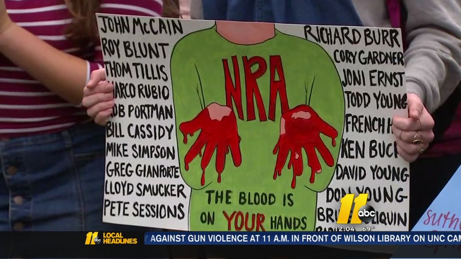 UNC students rally for gun control - ABC11 Raleigh-Durham