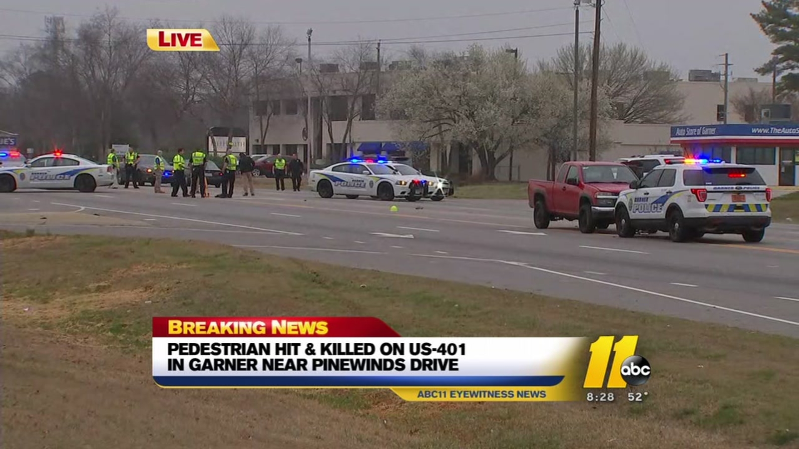 Pedestrian struck, killed on US 401 in Garner - ABC11 Raleigh-Durham