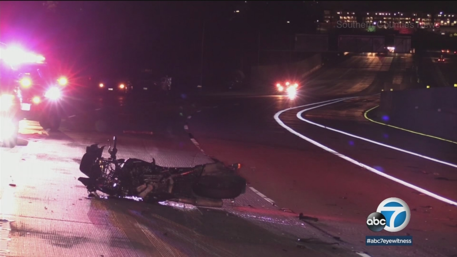 Motorcyclist Survives Head On Crash On 91 In Orange County Abc7 Los