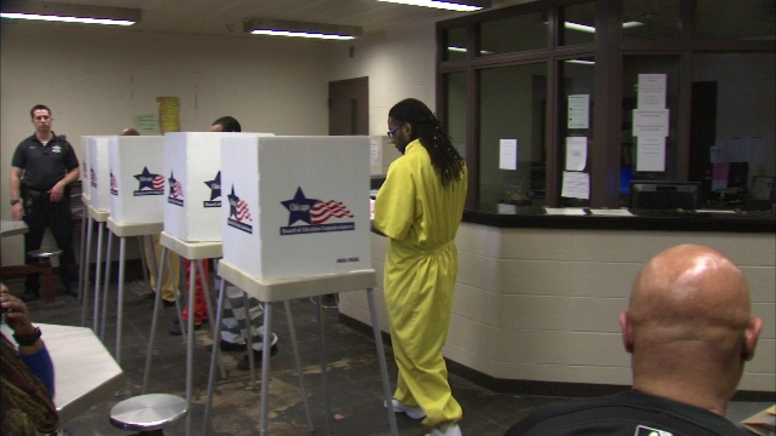 First jail-wide, in-person voting held at Cook County Jail - ABC7 Chicago