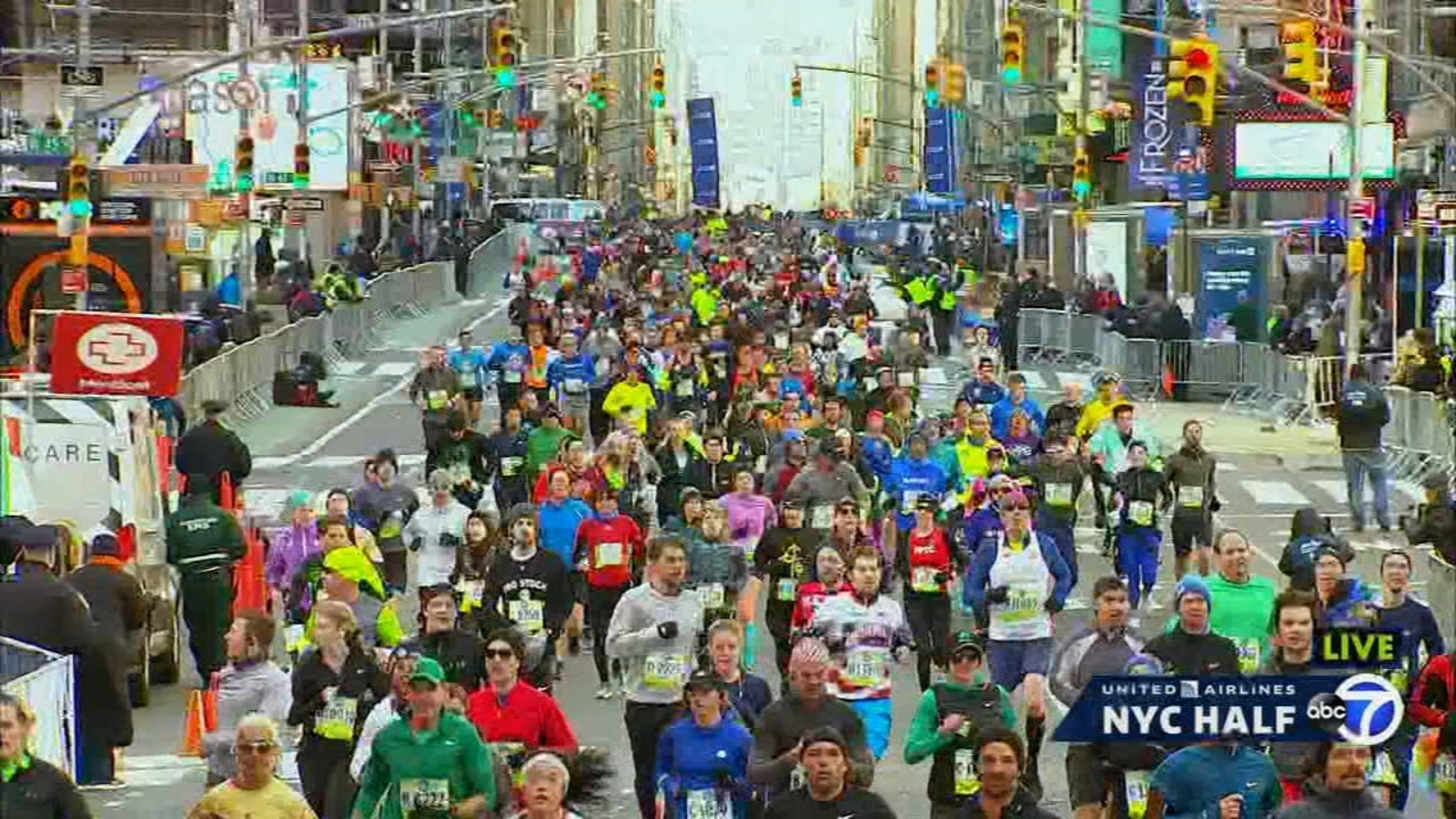 2018 NYC Half: Part 11: Ceremony for the winners of the NYC Half - ABC7 ...