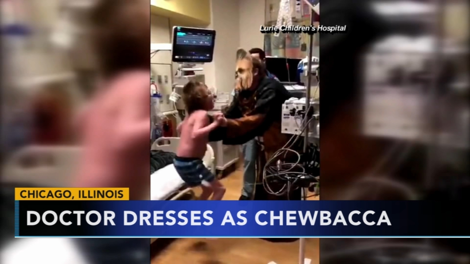 Doctor dressed as Chewbacca tells boy he's getting a new heart - 6abc ...