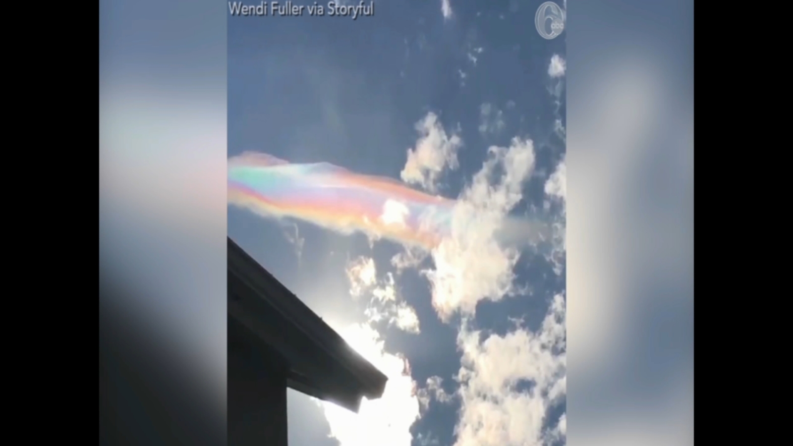 VIDEO: Rare rainbow ray forms in the sky over Utah town - ABC7 Los Angeles