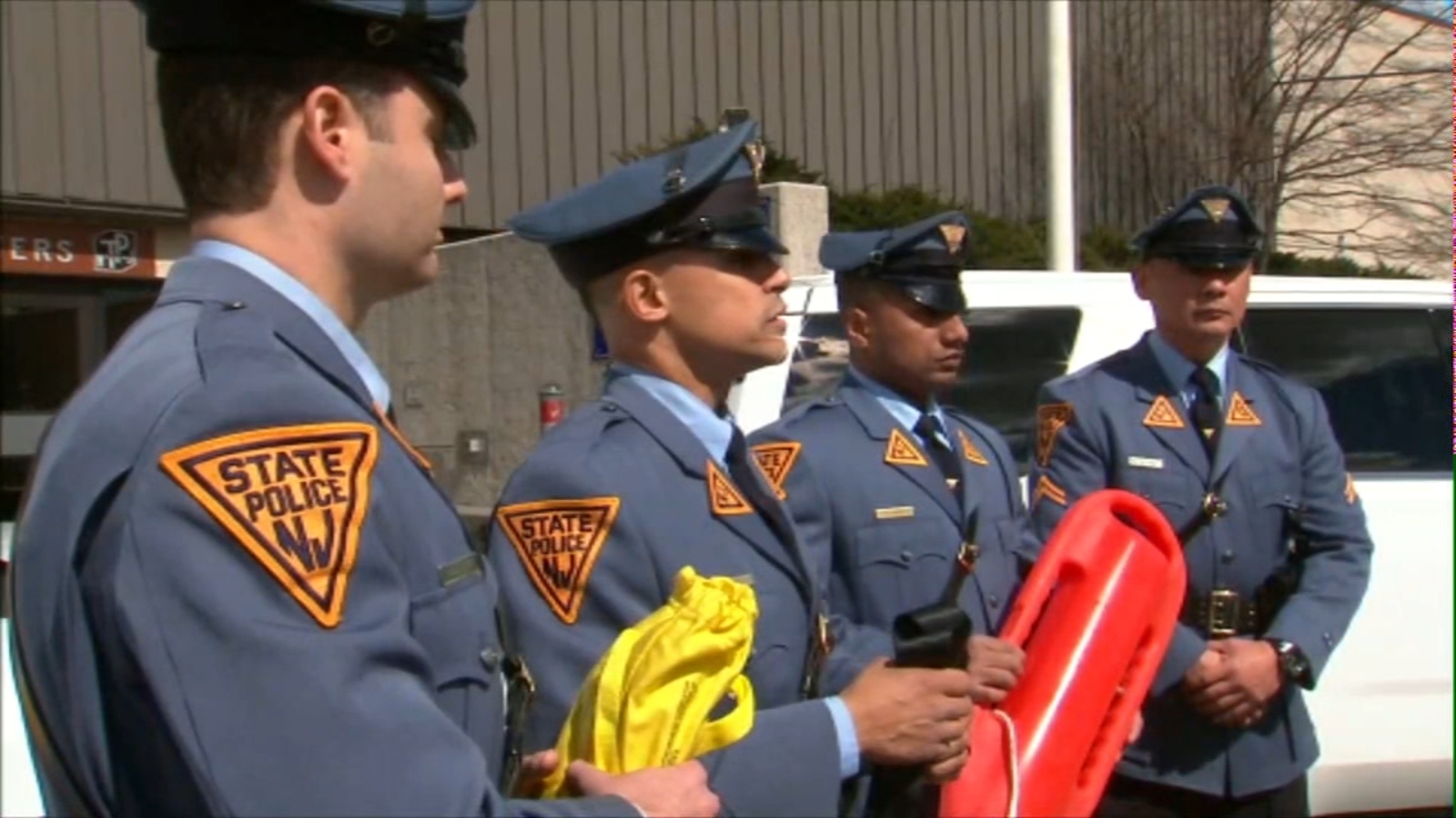 New Jersey state troopers rescue man stranded in frigid swamp on side ...