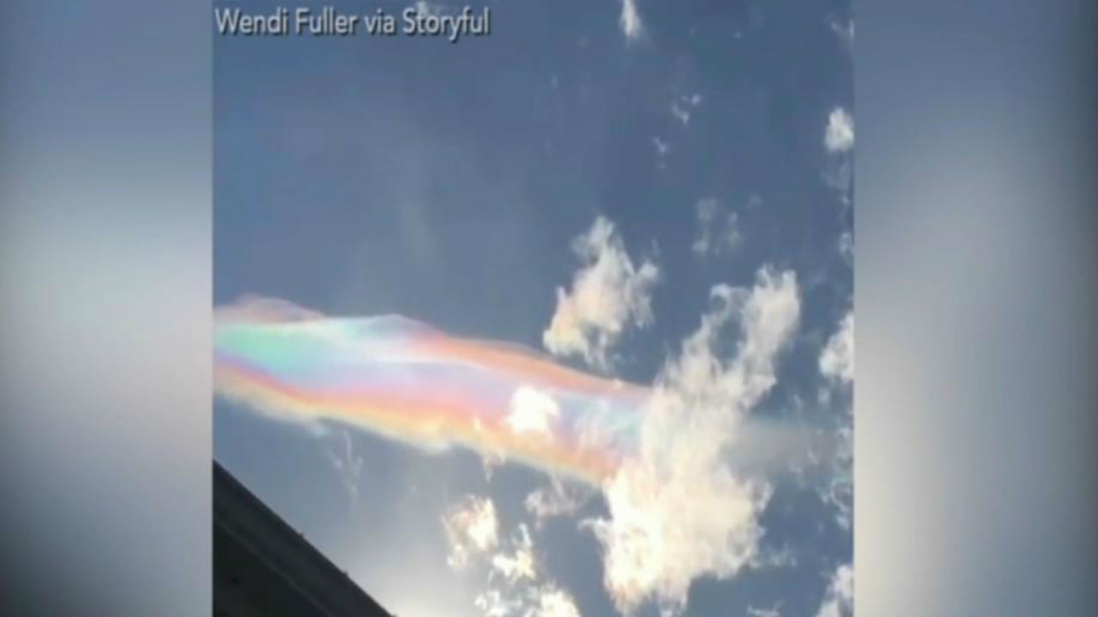 VIDEO: Rare rainbow ray forms in the sky over Utah town - ABC7 New York