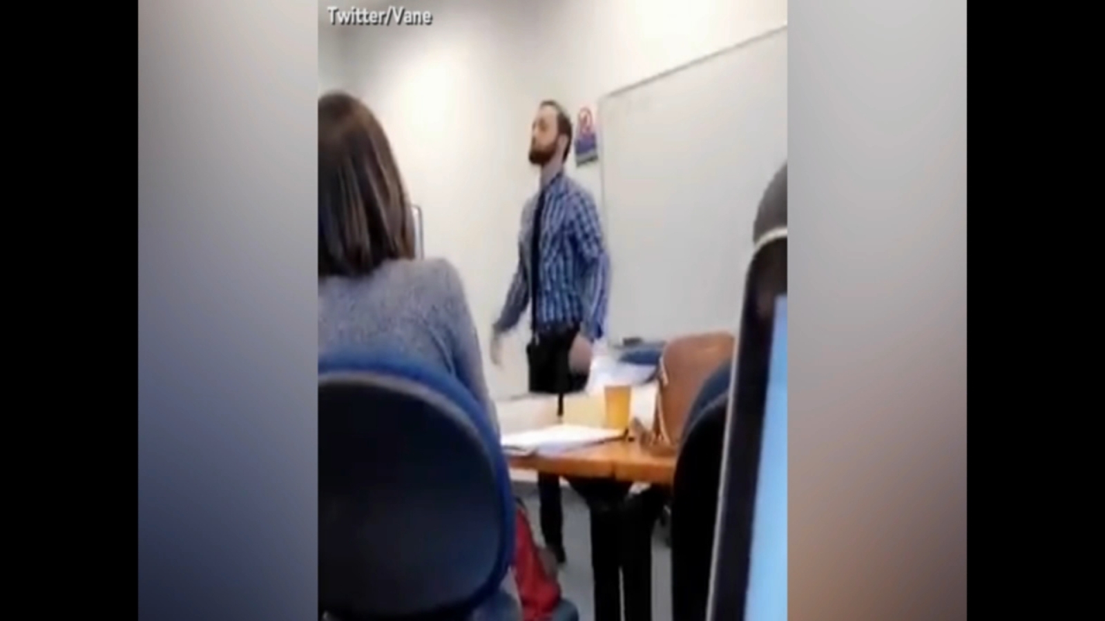 VIDEO: College student forced to bust a move after being late to class ...
