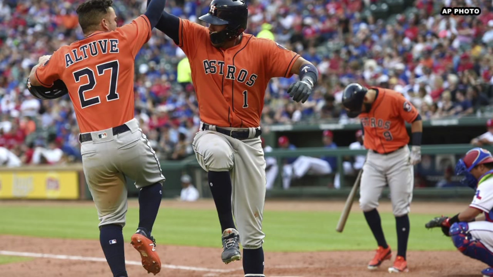 McCullers fans 10, Correa has 4 hits, Astros top Rangers 9-3 - ABC13 ...