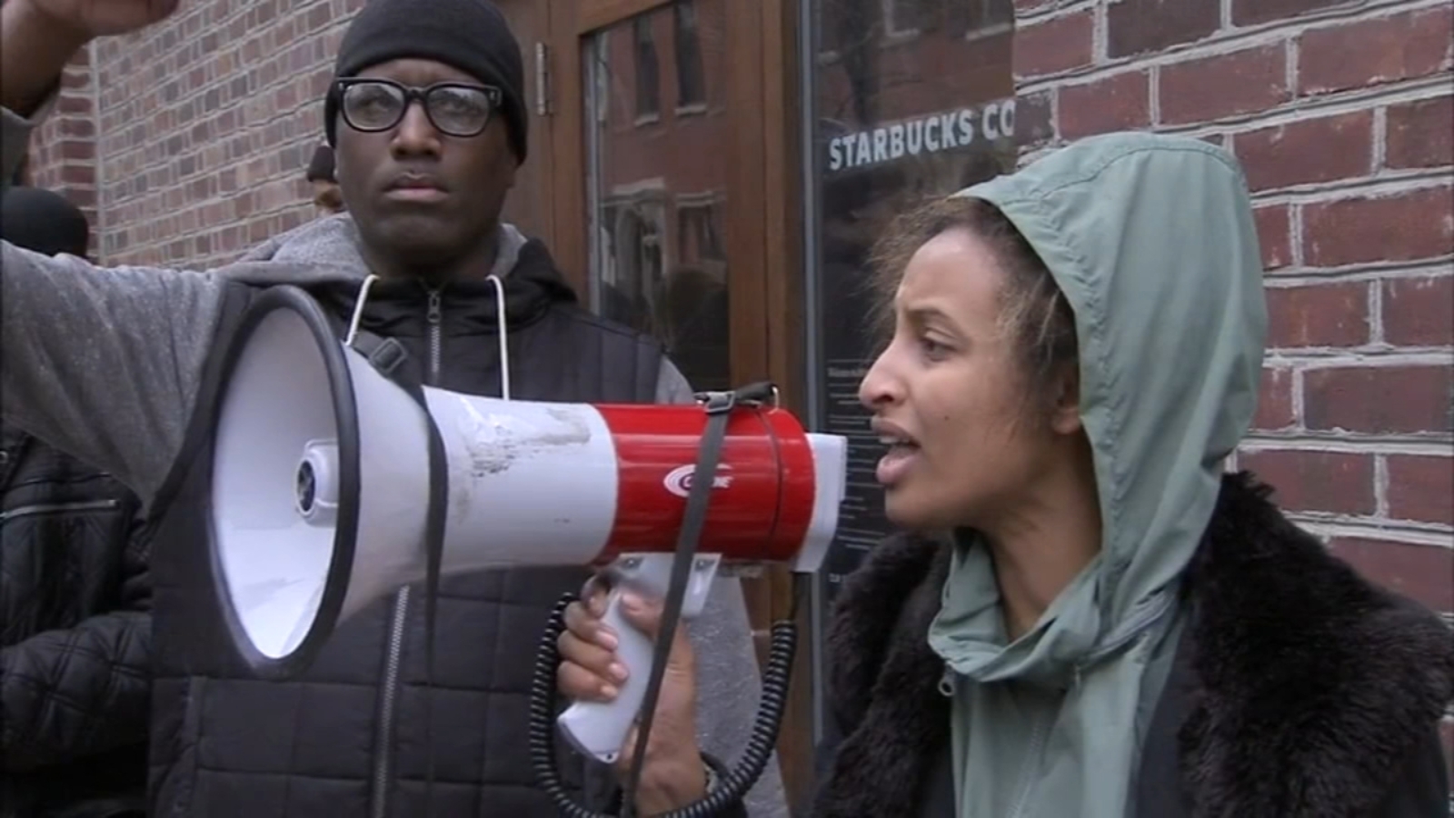 Protesters gather at Philadelphia Starbucks to call for change ...