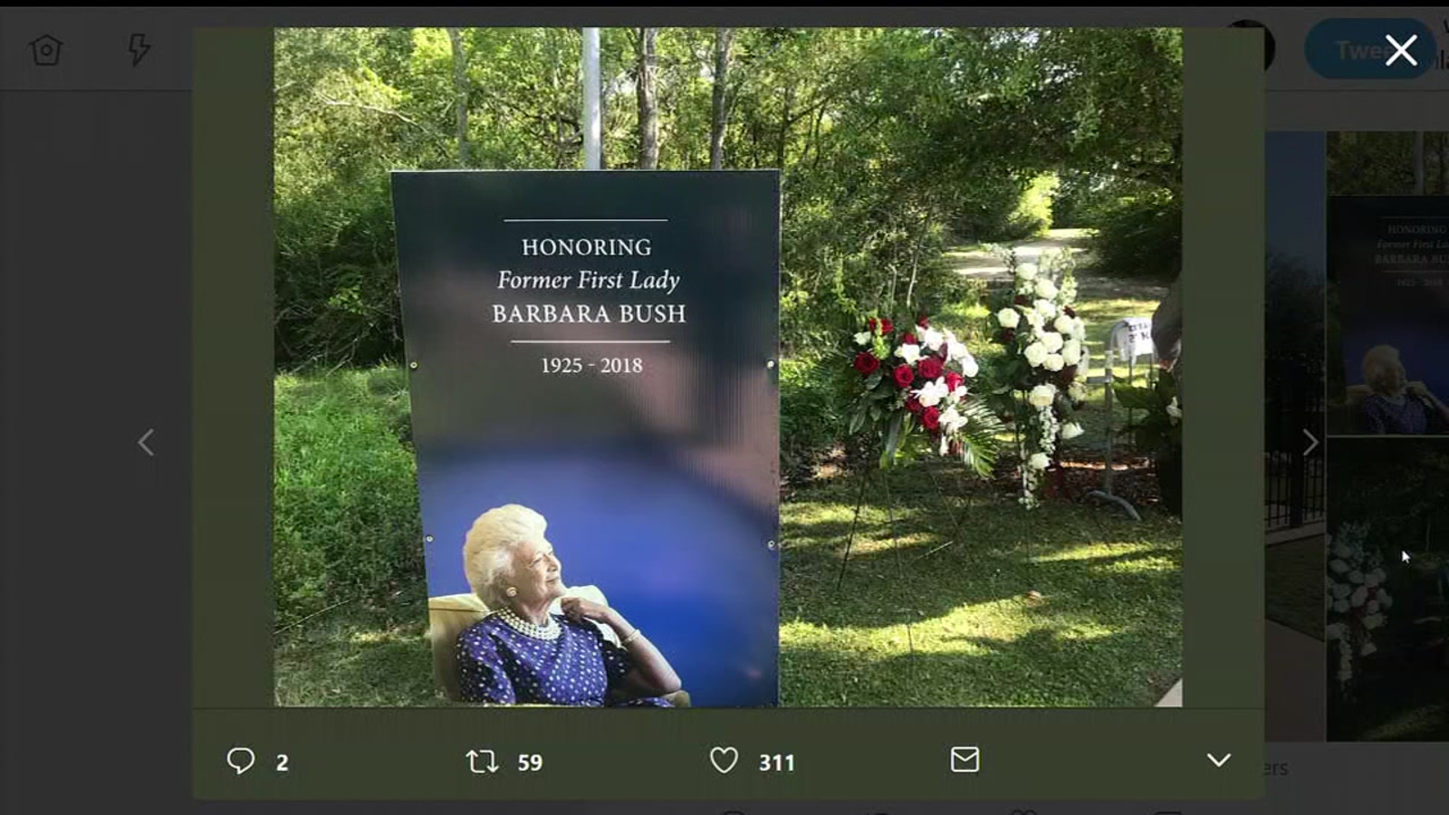 Barbara Bush's gravesite opens to the public Monday in College Station ...