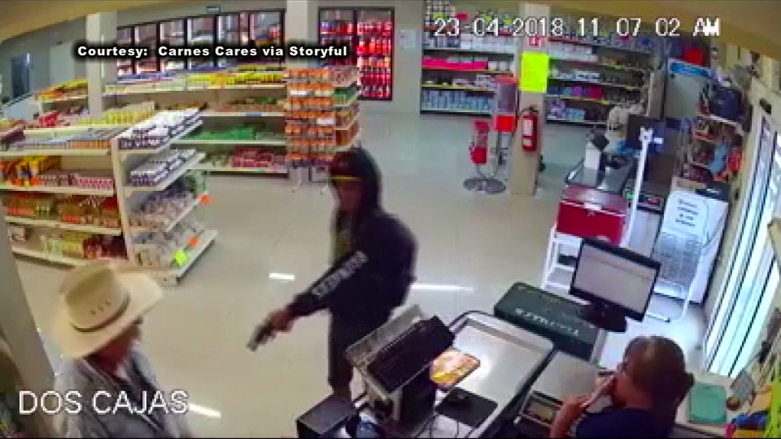 Cowboy takes down robber in butcher shop - ABC13 Houston