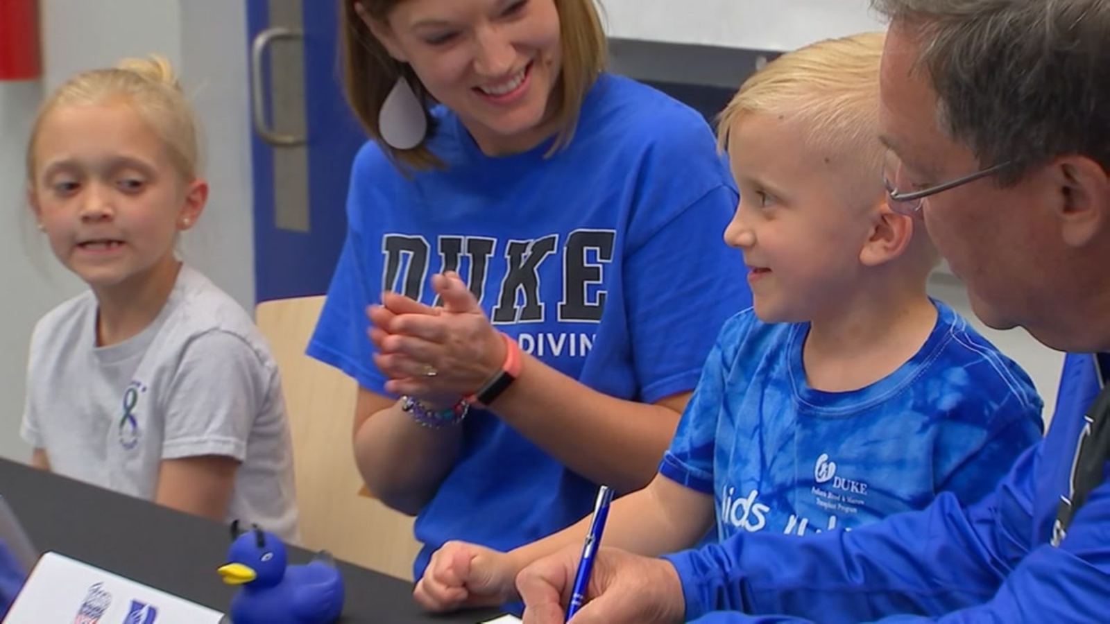 Duke swim team 'signs' 5-year-old to letter of intent - ABC11 Raleigh ...