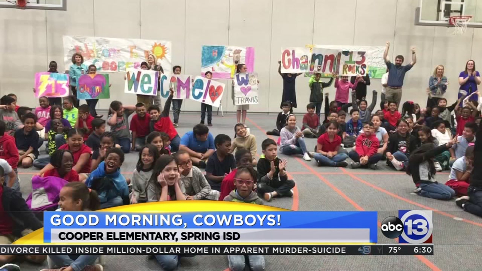 Meteorologist Travis Herzog visits the Cooper Cowboys in north Houston ...